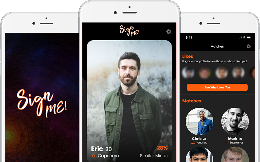 “SignME!” is a compatibility app using horoscope signs, in the situations of finding a friend.